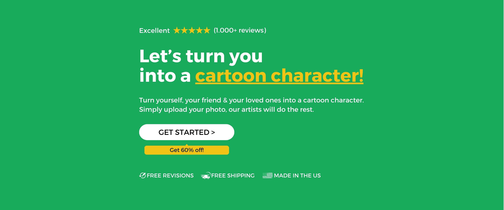 Make Me Cartoon - Custom Hand-Made Portraits Official Website